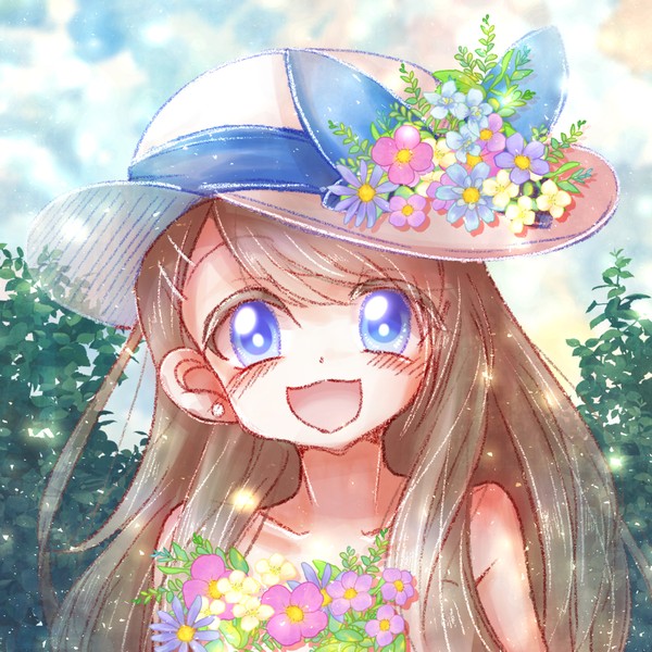 【アイコンシリーズ】夏っ子ちゃん - 栗色のNFT | Adam byGMO