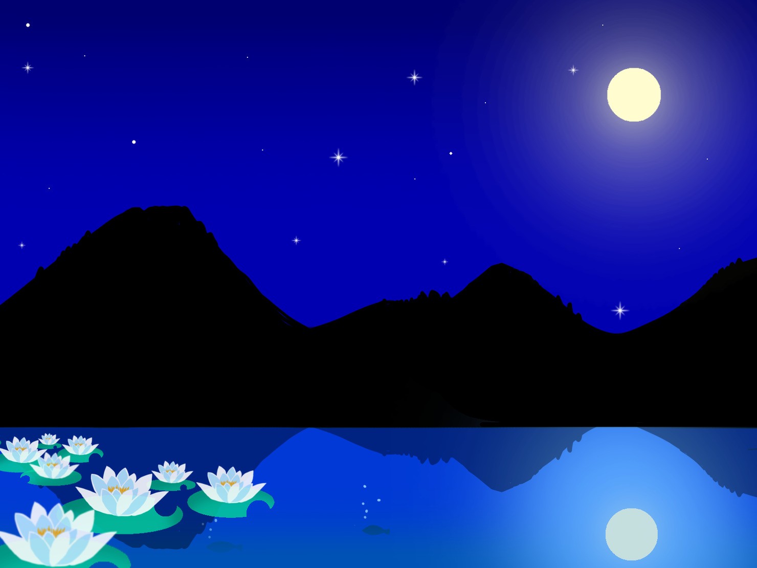 月夜の蓮の花 #1/5 - MikazukiのNFT | Adam byGMO