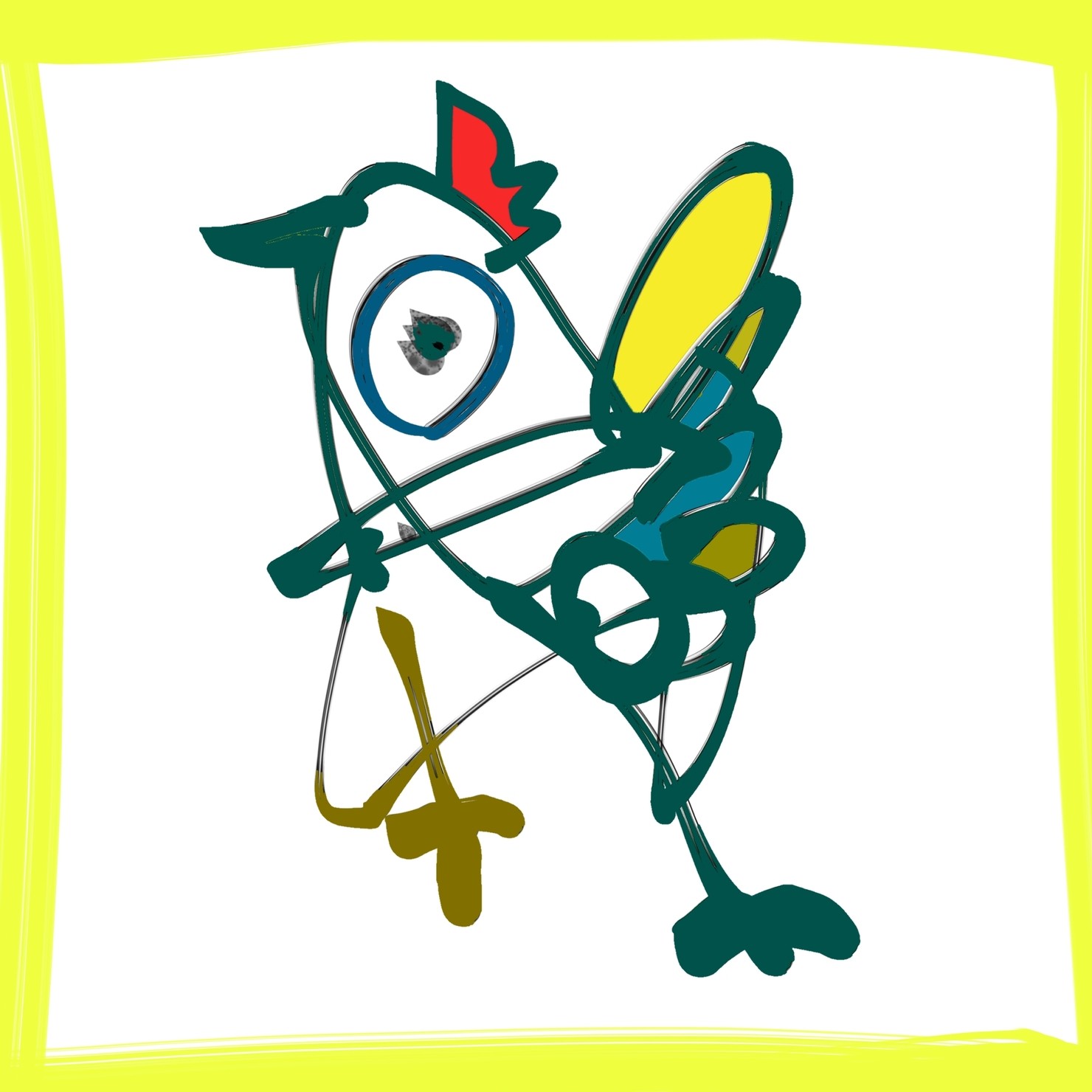 走る ニワトリ - YumiFukuma.NFTのNFT | Adam byGMO