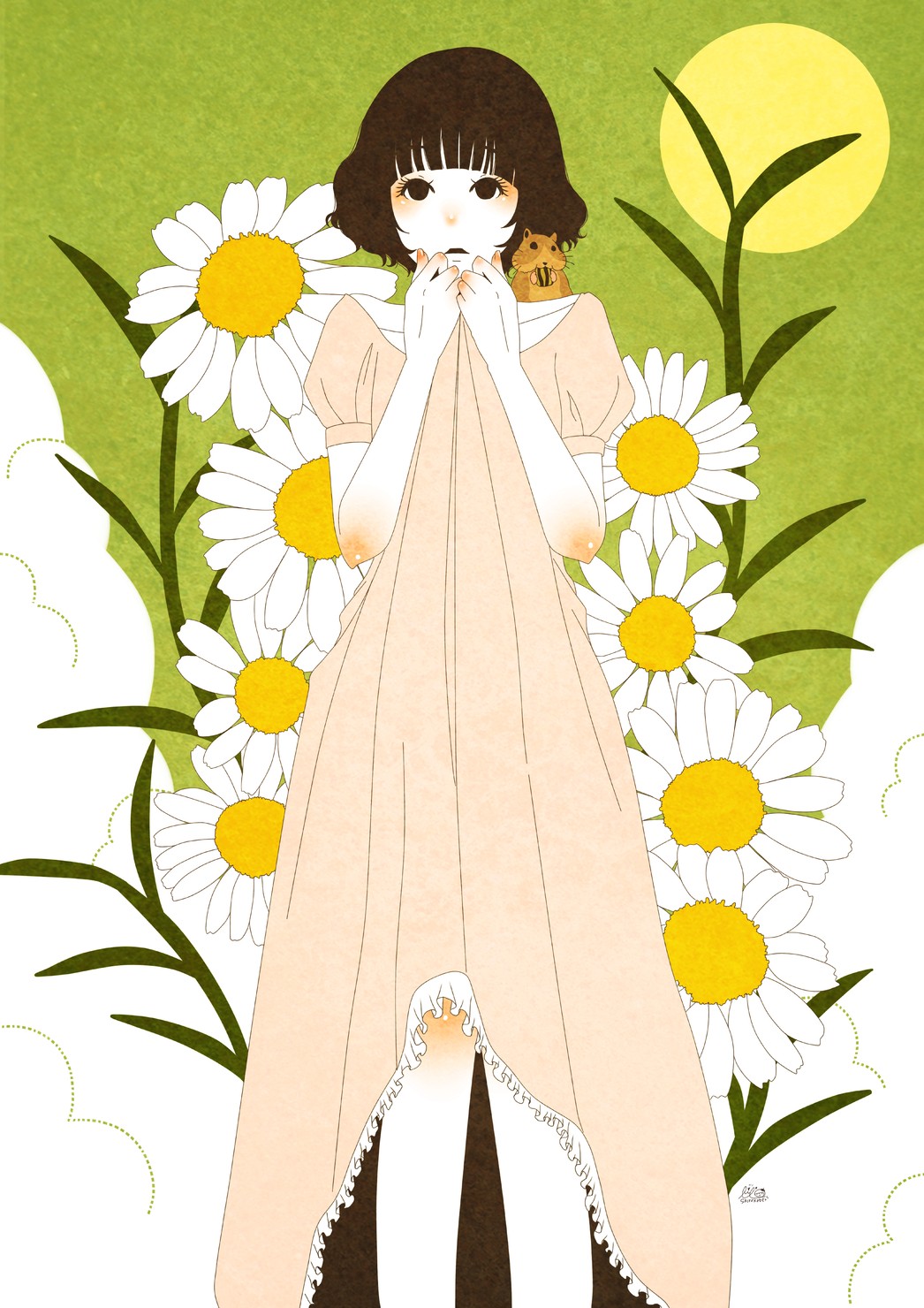 花と動物と少女其の二 #4/10 - しらかべりえのNFT | Adam byGMO