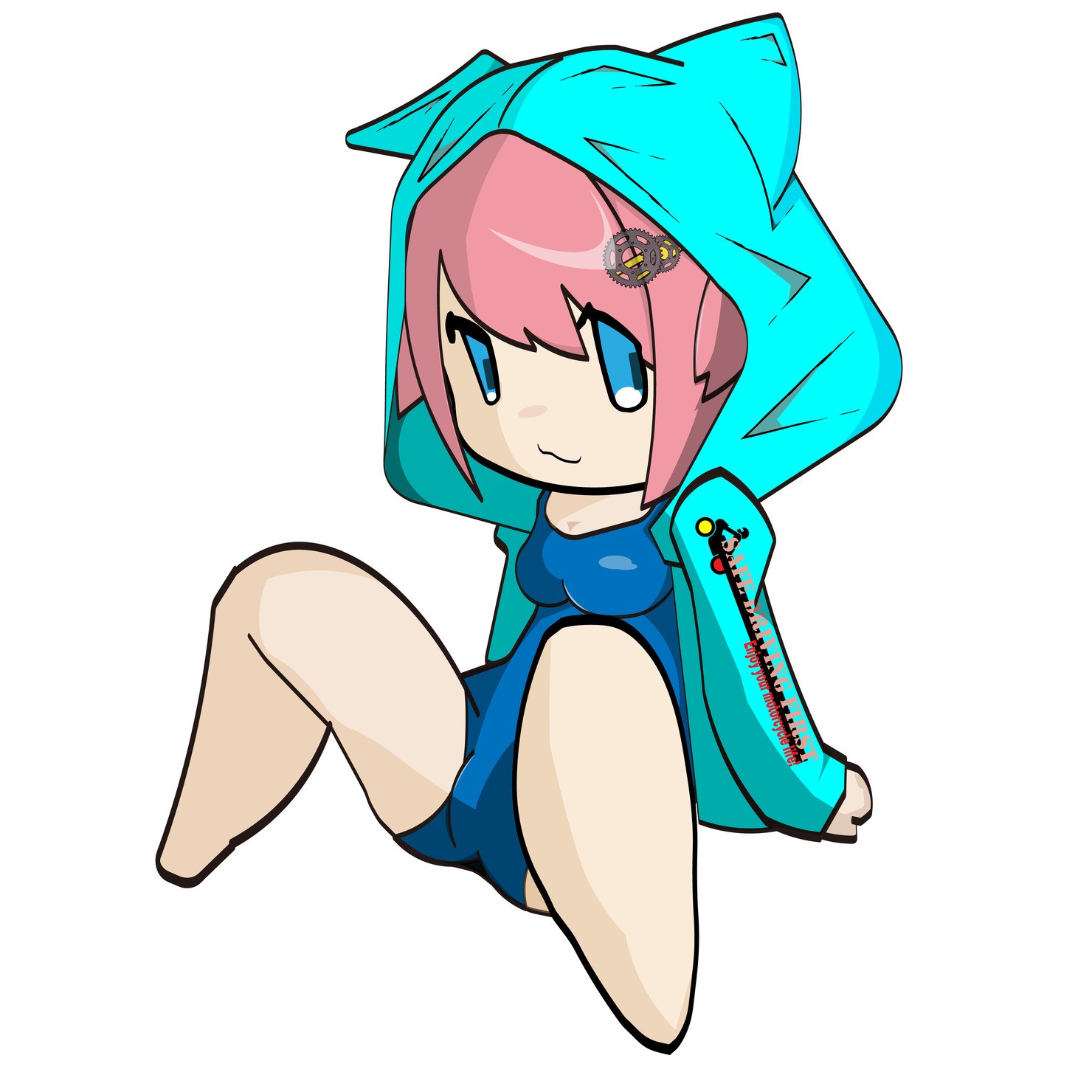 パーカー×スク水少女ver2 #1/100 - 2ams-familyのNFT | Adam byGMO