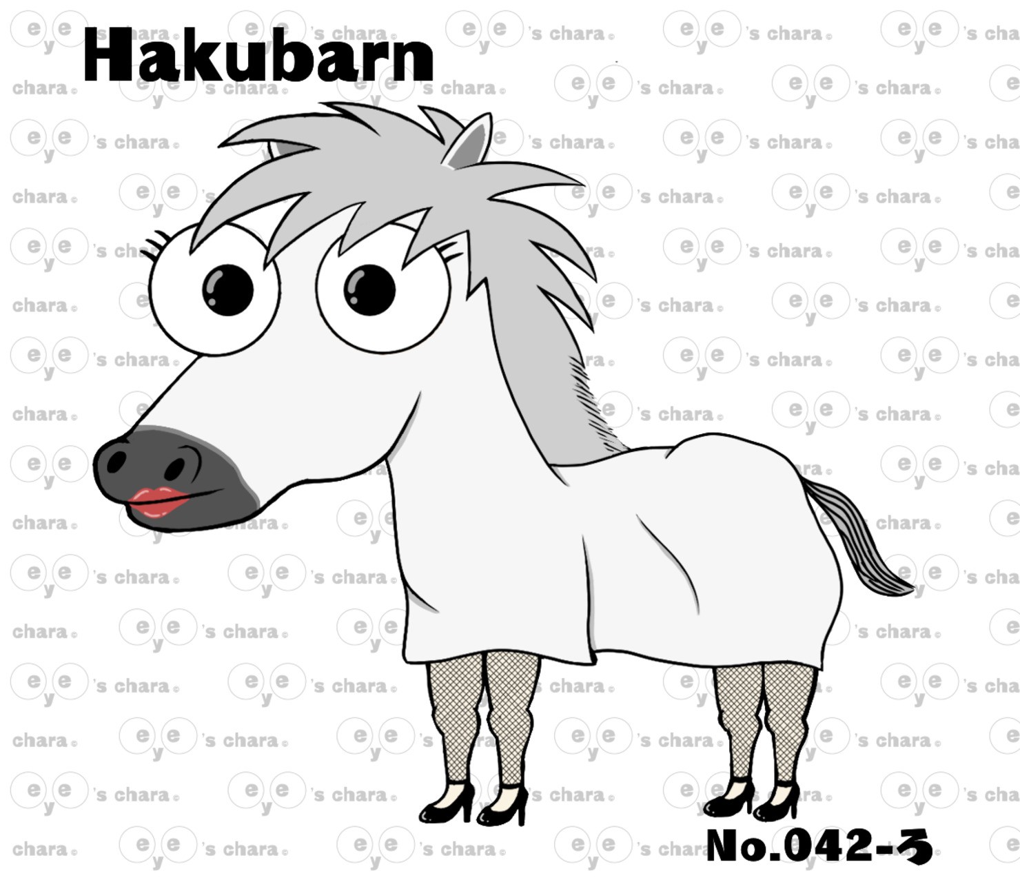 eye's chara No.042 【Hakubarn】 #77/88 - eye's charaのNFT | Adam byGMO