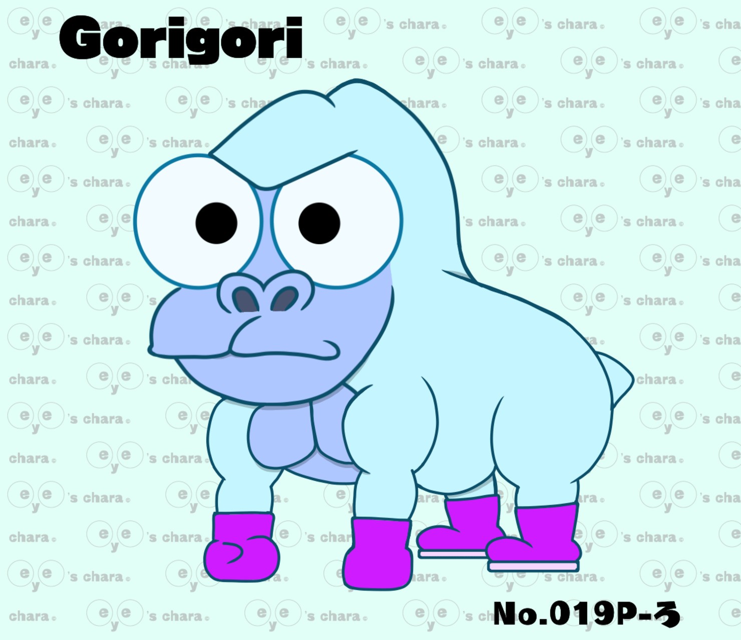 pop'n eye's chara No.019 【Gorigori】 #77/88 - eye's charaのNFT | Adam byGMO