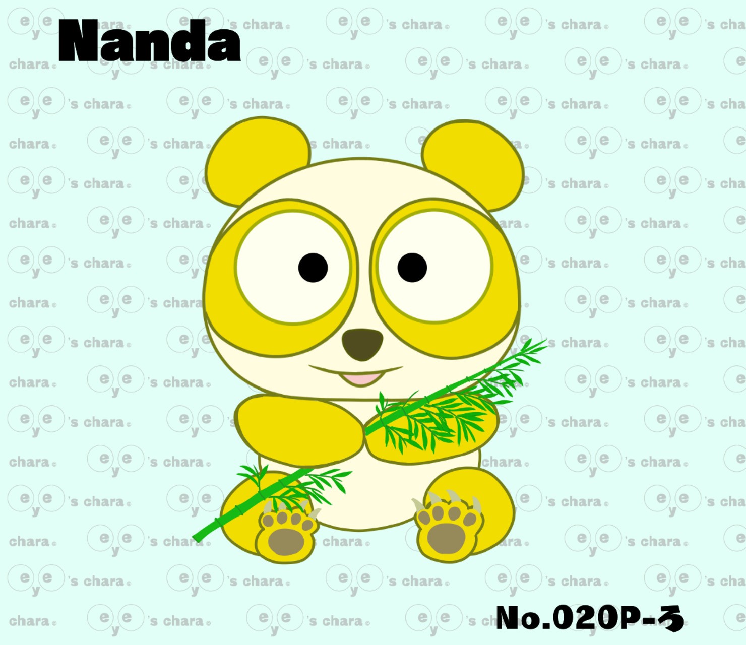 pop'n eye's chara No.020 【Nanda】 #82/88 - eye's charaのNFT | Adam byGMO