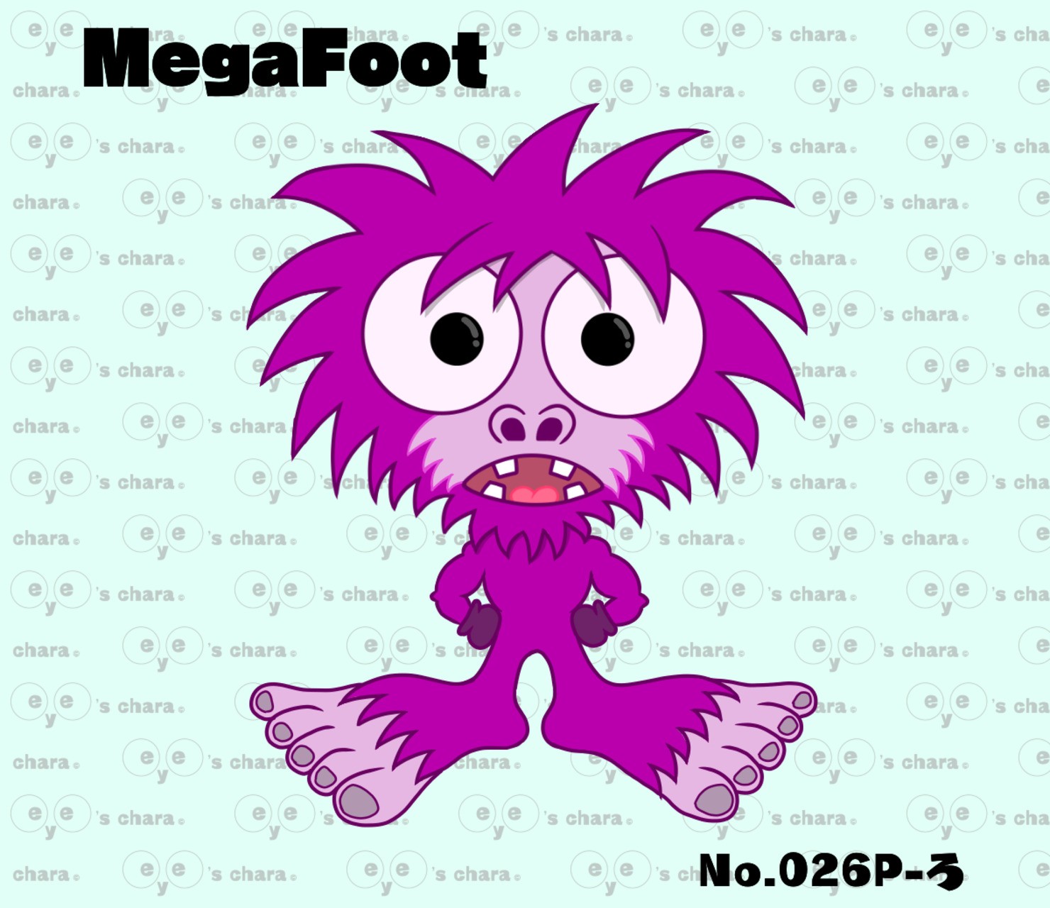 pop'n eye's chara No.026 【MegaFoot】 #24/88 - eye's charaのNFT | Adam byGMO