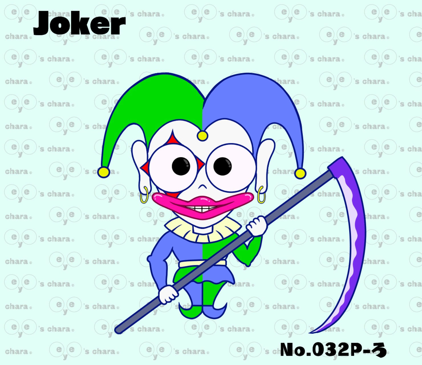pop'n eye's chara No.032 【Joker】 #38/88 - eye's charaのNFT | Adam byGMO