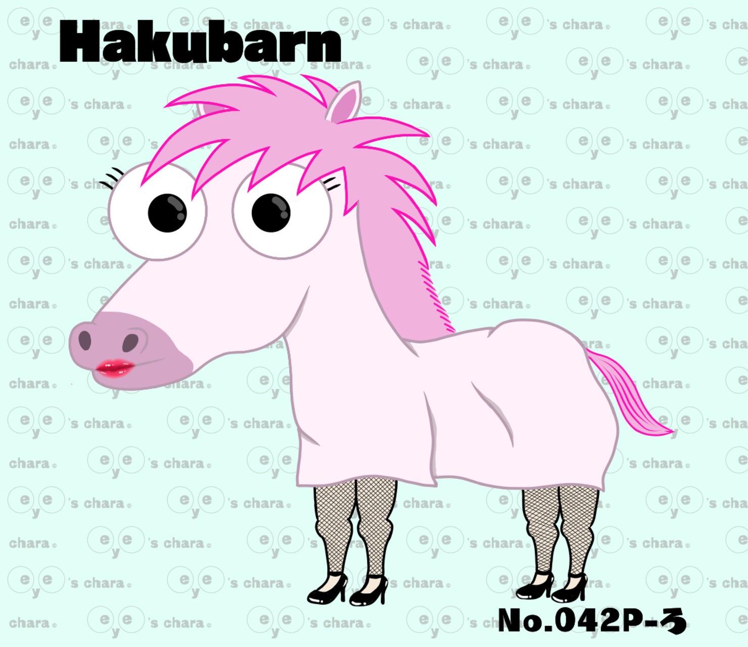 pop'n eye's chara No.042 【Hakubarn】 #87/88 - eye's charaのNFT | Adam byGMO