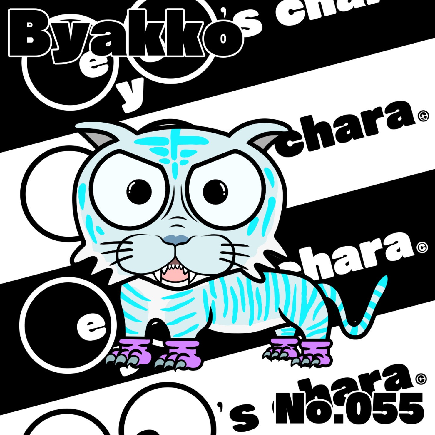 eye's ism character No.055 【Byakko】feat.Four Gods of Beast #17/88 - eye's charaのNFT | Adam byGMO