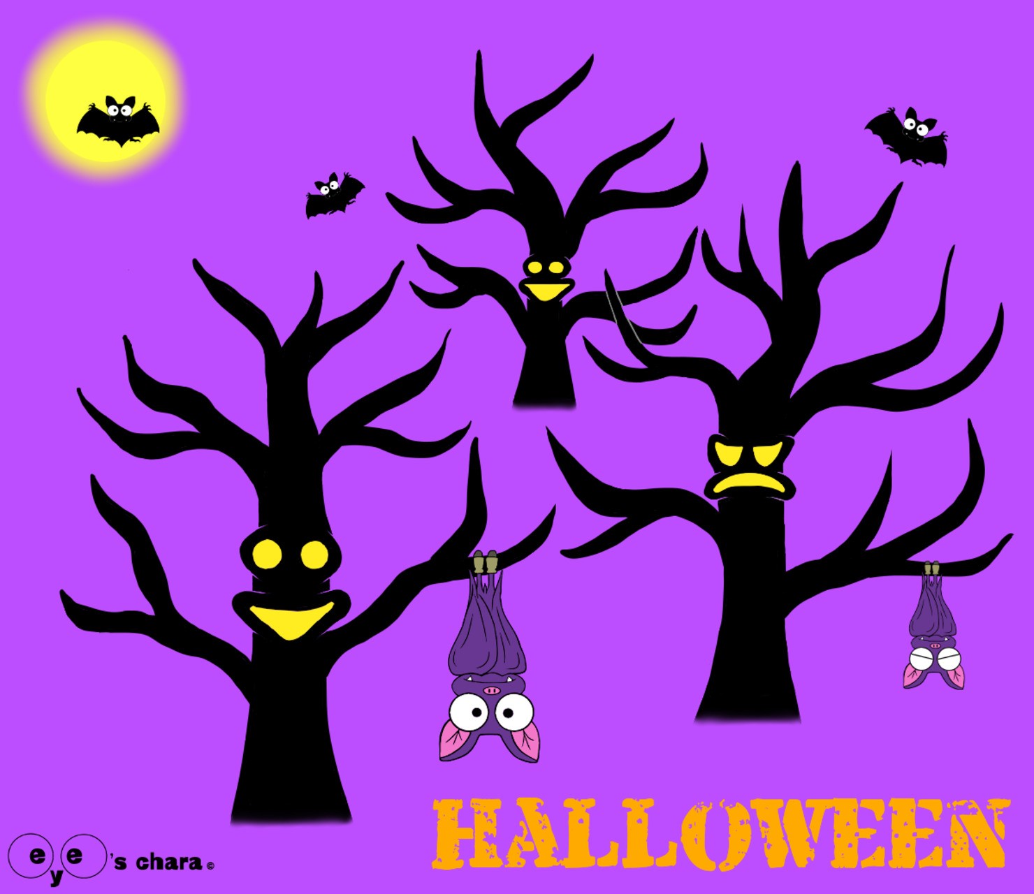 eye's chara Halloween No.7 【Batom & treems】 #88/99 - eye's charaのNFT ...