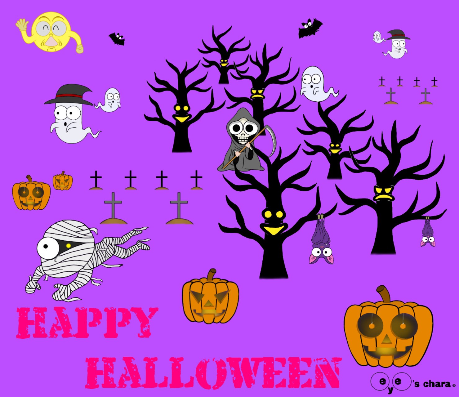 eye's chara Halloween No.9 【Halloween Night ②】 #68/99 - eye's charaのNFT | Adam byGMO