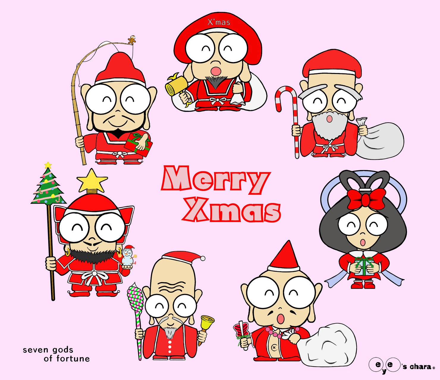 eye's chara Christmas No.3 【Seven Gods Christmas wreath?】① #56/99 - eye ...