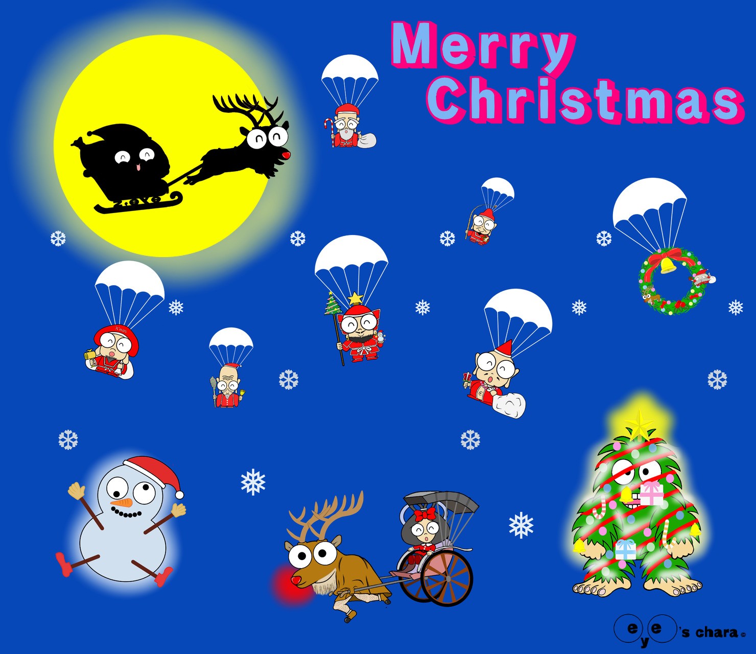 eye's chara Halloween No.5 【Christmas Night 】① #2/99 - eye's charaのNFT | Adam byGMO