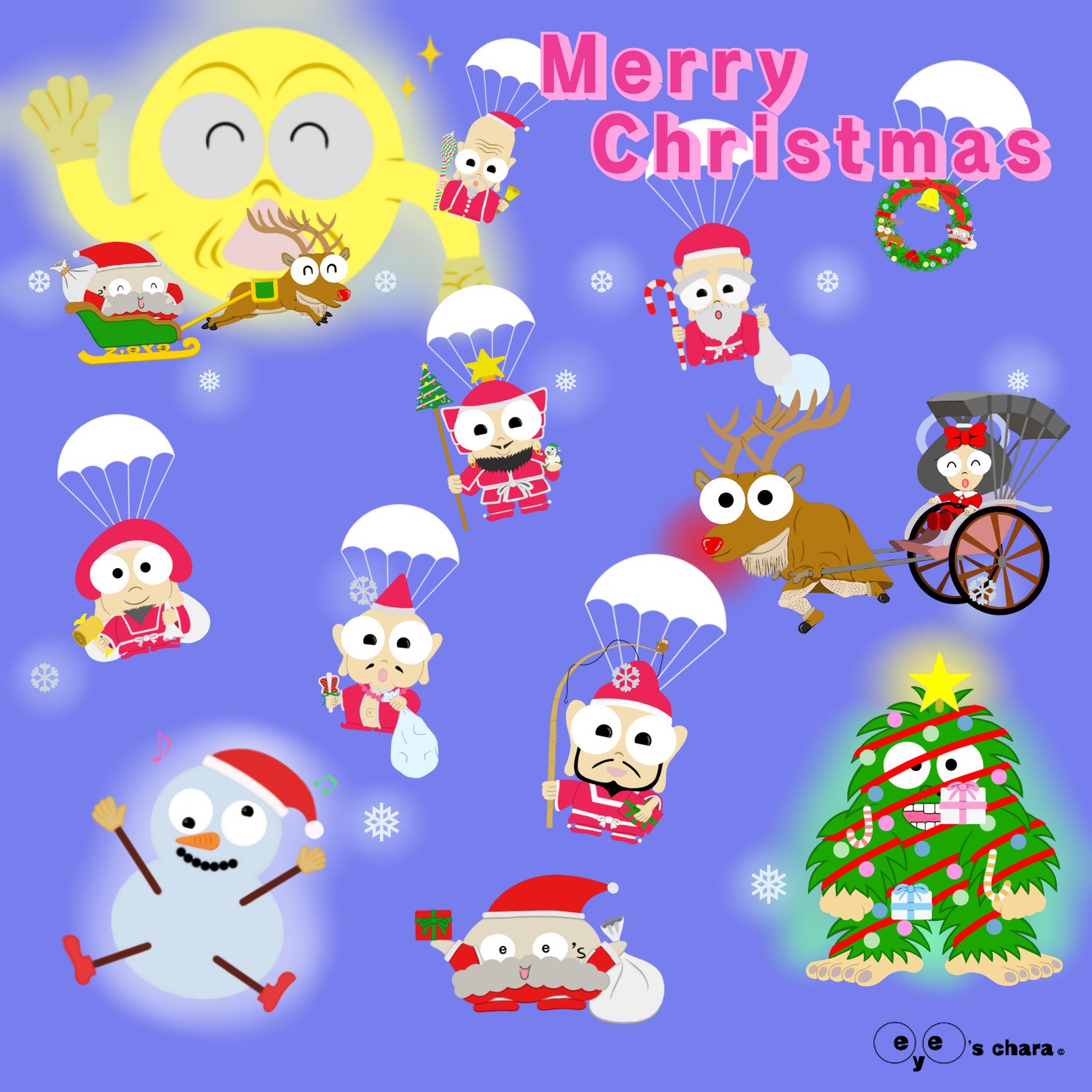 eye's chara Halloween No.6 【Christmas Night 】② #78/99 - eye's charaのNFT | Adam byGMO