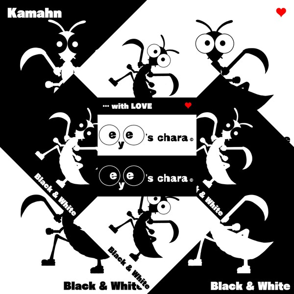 eye's B &W with Love No.007 【Kamarn】 #87/99 - eye's charaのNFT | Adam byGMO