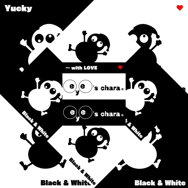 eye's B &W with Love No.022 【Yucky】 #41/99 - eye's charaのNFT | Adam byGMO