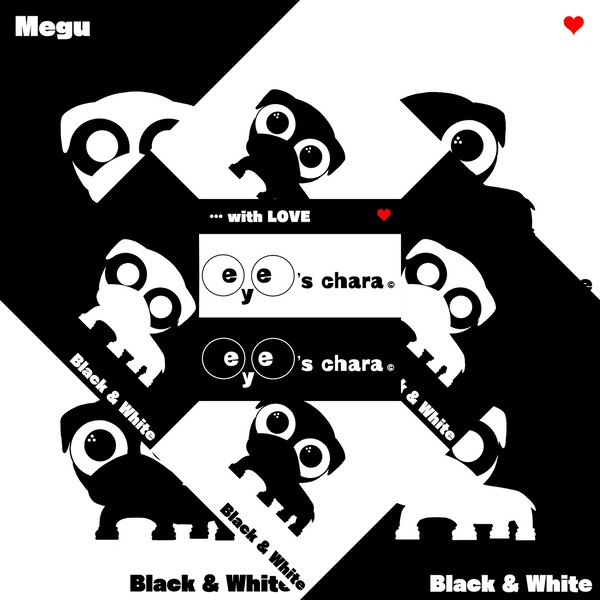 eye's B &W with Love No.064 【Meg】 #78/99 - eye's charaのNFT | Adam byGMO