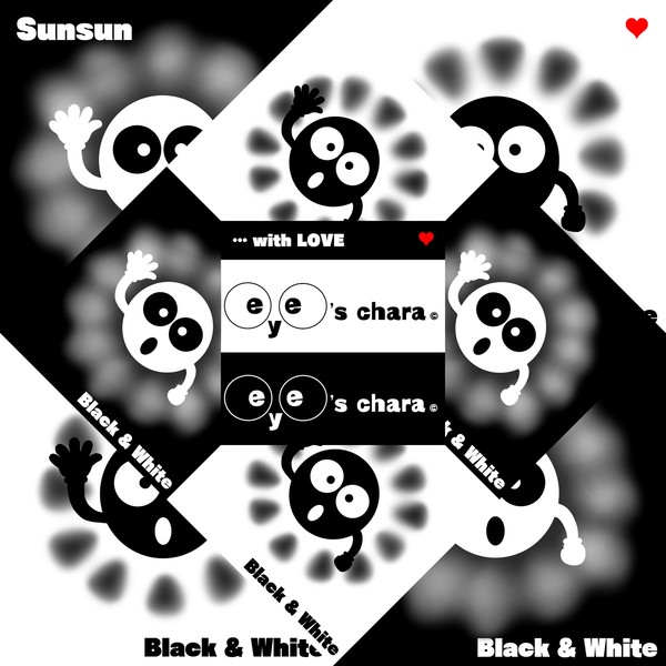 eye's B &W with Love No.079 【Sunsun】 #12/99 - eye's charaのNFT | Adam byGMO