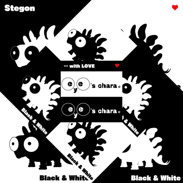 eye's B &W with Love No.103 【Stegon】 #76/99 - eye's charaのNFT | Adam byGMO