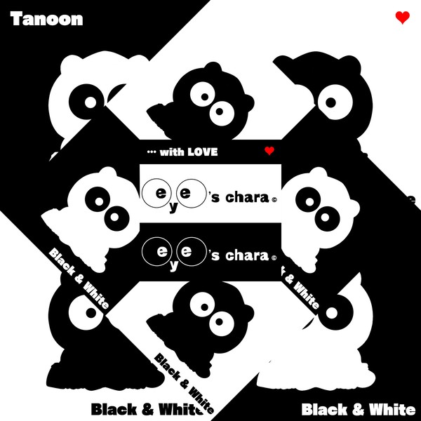 eye's B &W with Love No.117 【Tanoon】 #50/99 - eye's charaのNFT | Adam byGMO