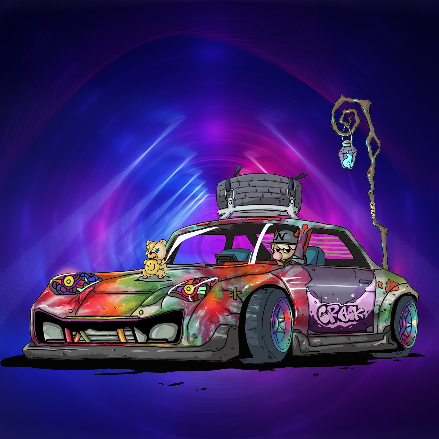 #6007 TRサイバーパンクカー未来 - EdgeuniverseのNFT | Adam byGMO