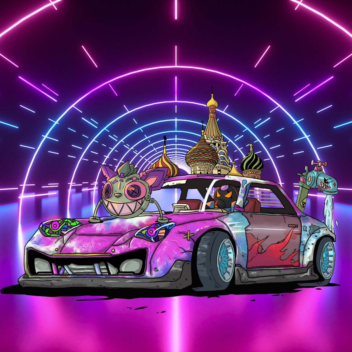 #6010 TRサイバーパンクカー未来 - EdgeuniverseのNFT | Adam byGMO