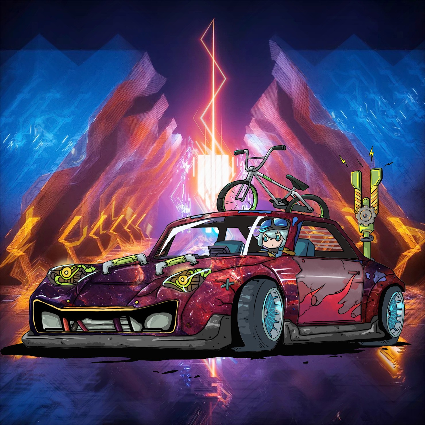 Cyberpunk Racing #6020 - EdgeuniverseのNFT | Adam byGMO