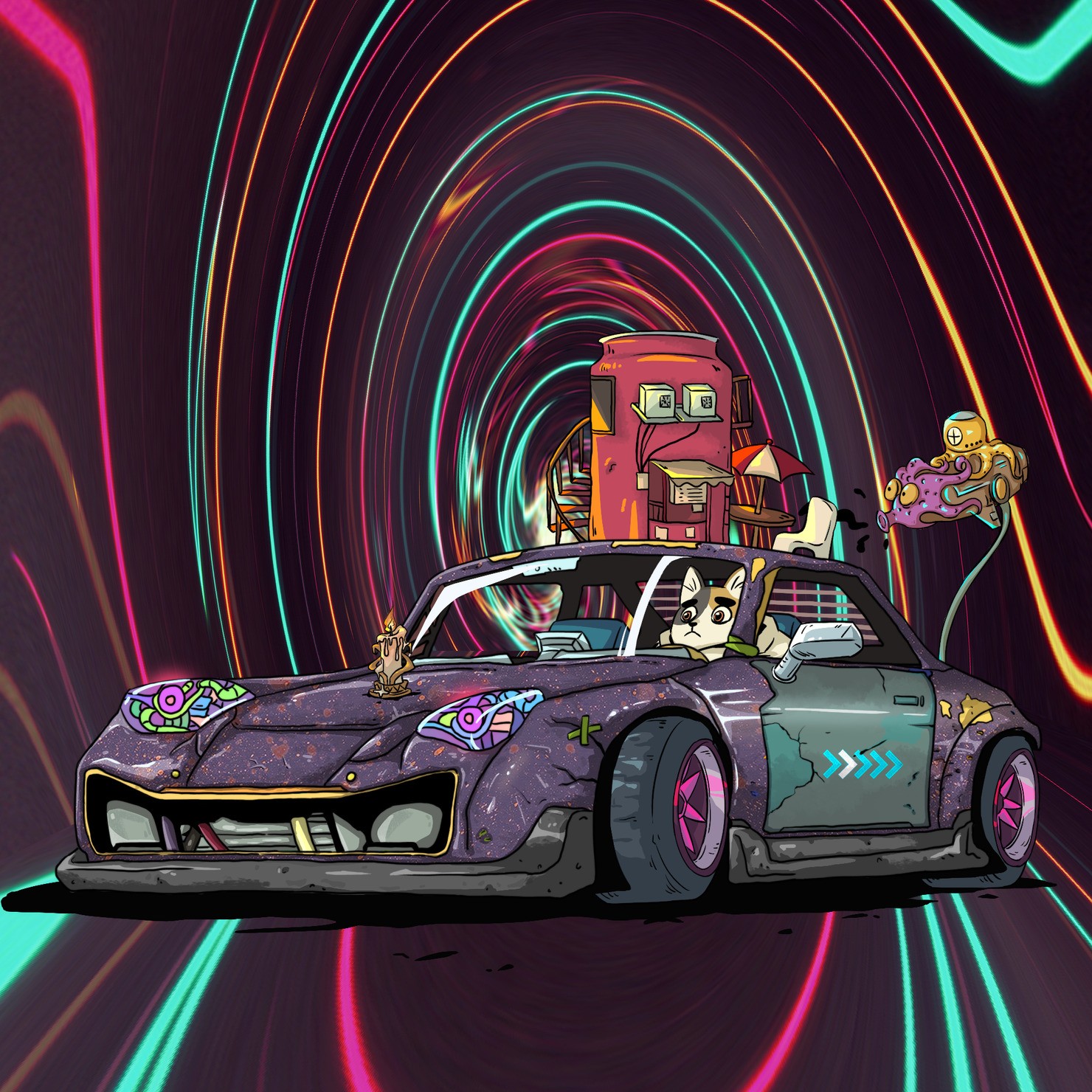 Cyberpunk Racing #6023 - Edgeuniverse NFTs | Adam byGMO