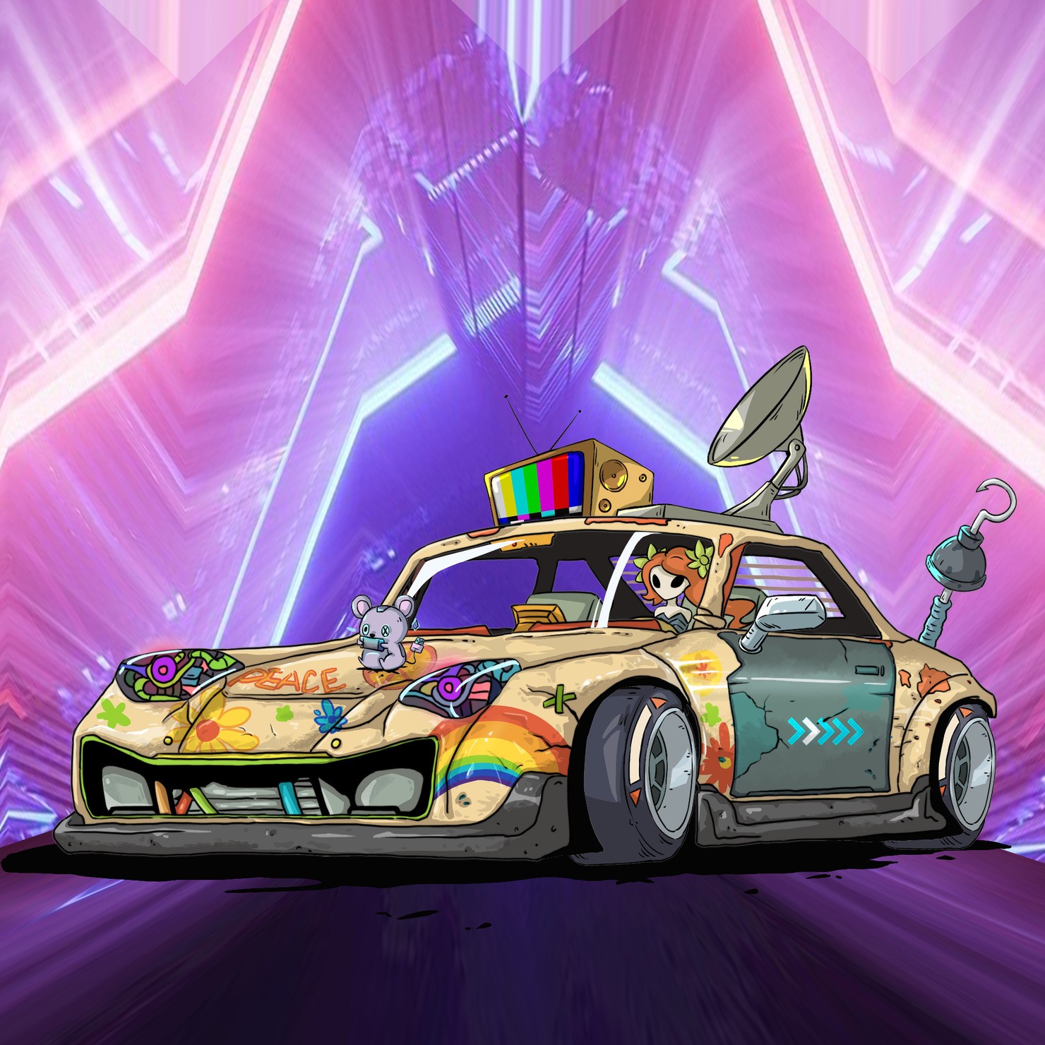 Cyberpunk Racing #6076 - EdgeuniverseのNFT | Adam byGMO