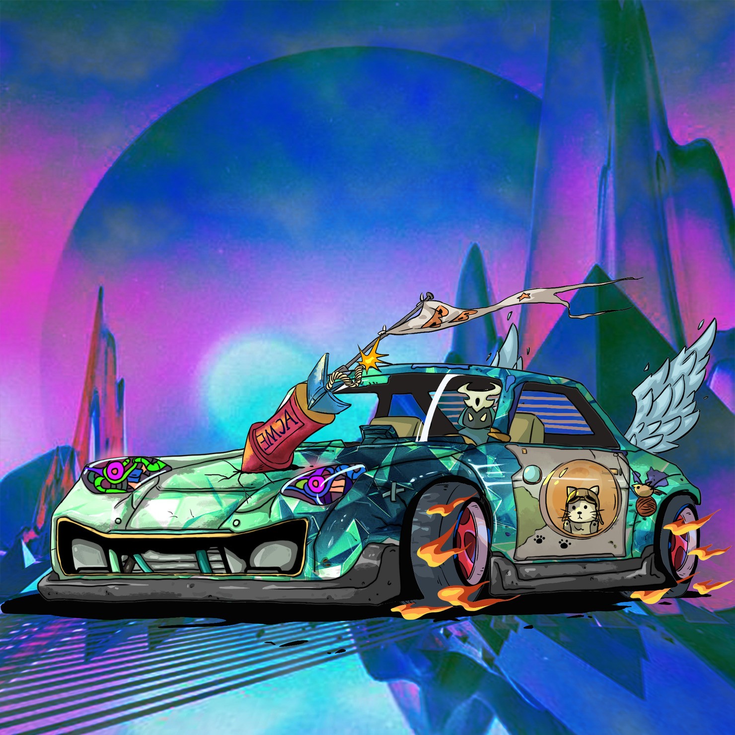 Cyberpunk Racing #6089 - EdgeuniverseのNFT | Adam byGMO