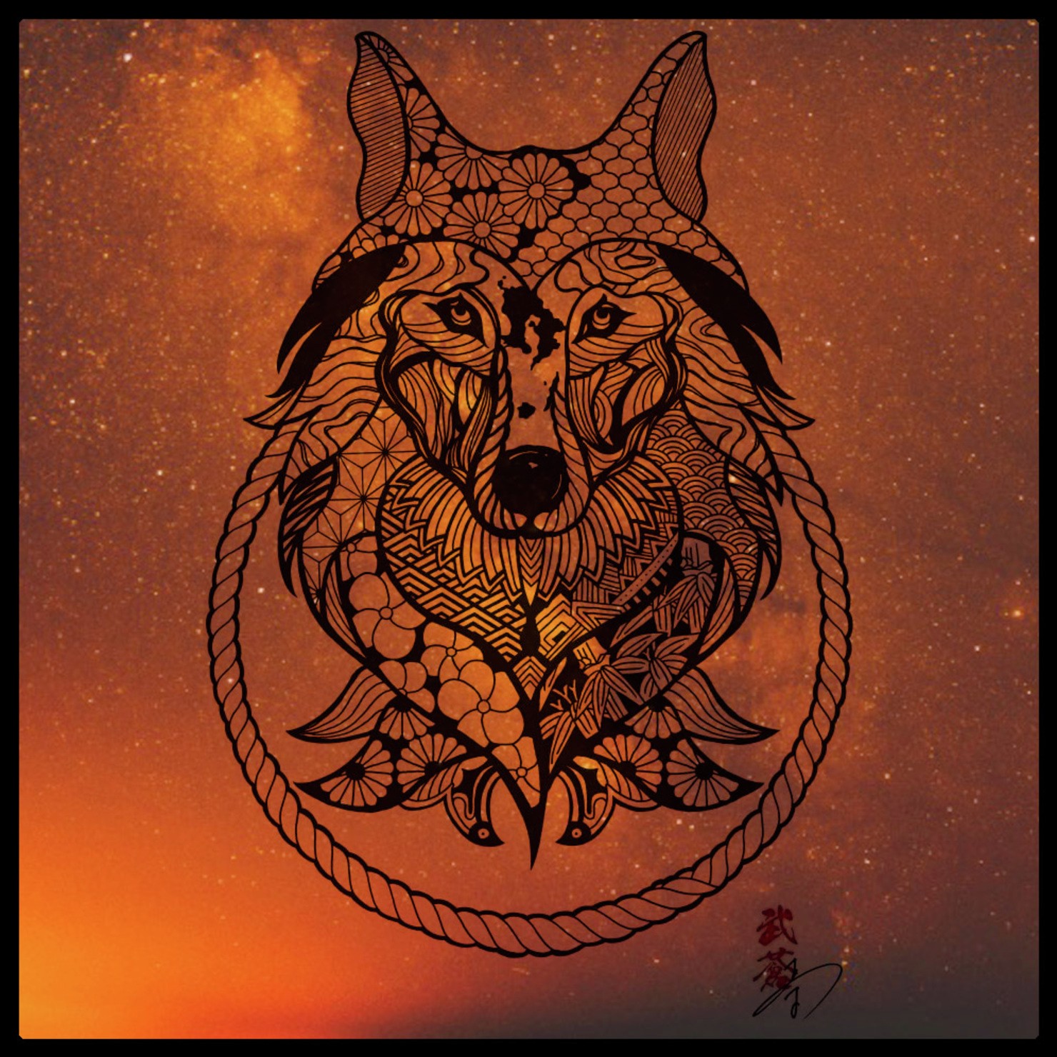 狼 / 銀河 #14/20 - MUSOU のNFT | Adam byGMO