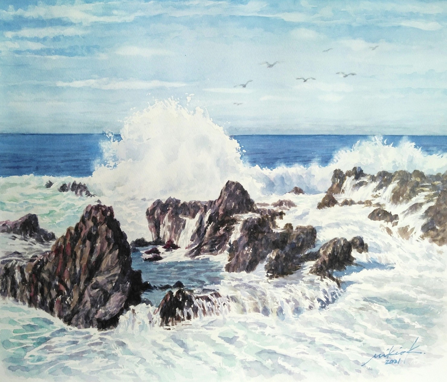 波 - Mikio_kのNFT | Adam byGMO