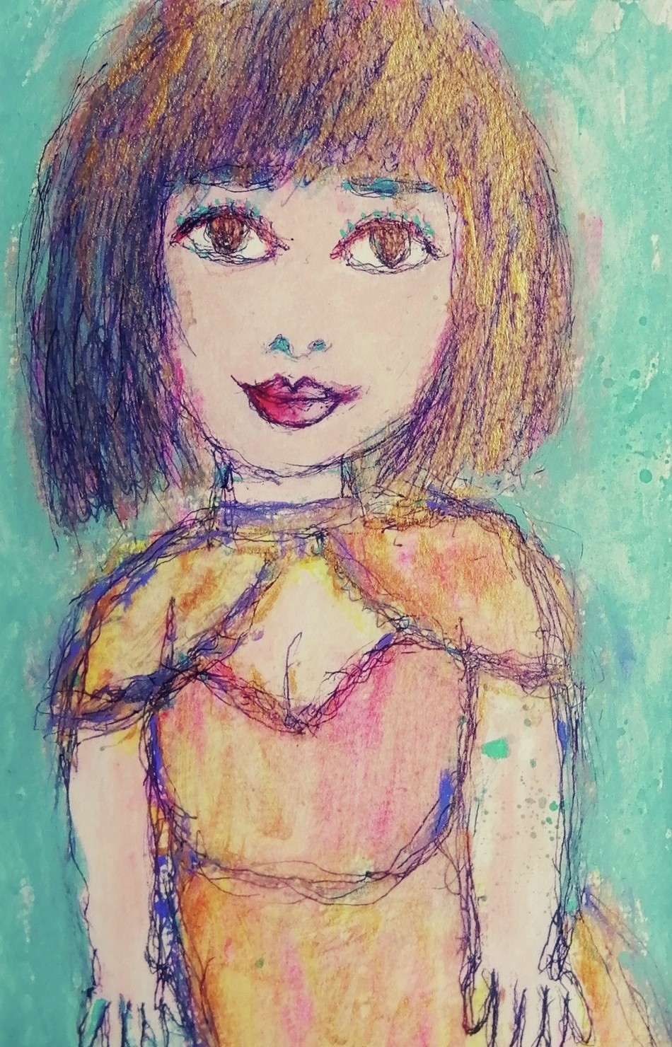 ドレスの美女 #3/10 - 画家 TAKASHI HANABATAのNFT | Adam byGMO