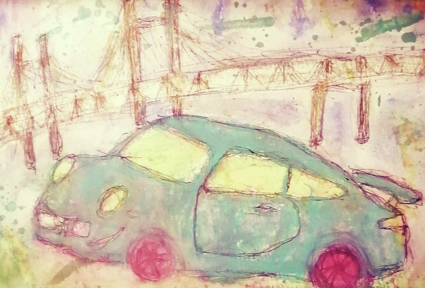 スポーツカー #7/10 - 画家 TAKASHI HANABATAのNFT | Adam byGMO