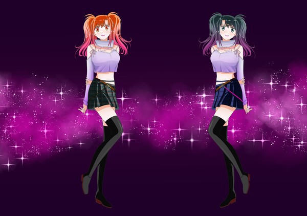 2人のつむぎちゃん #1/10 - 姫武者のNFT | Adam byGMO