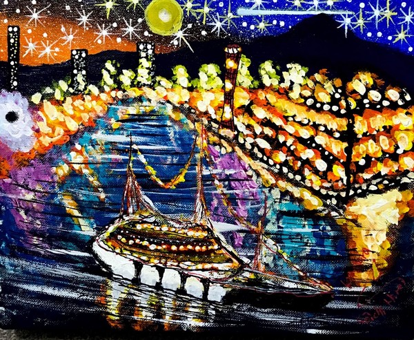 海の夜景 - kirakirashopのNFT | Adam byGMO