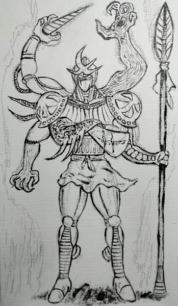 アシュラ [筆バージョン] #3/10 - 三原彰彦サロン・ドトーヌSalon d'Automne入選作家のNFT | Adam byGMO