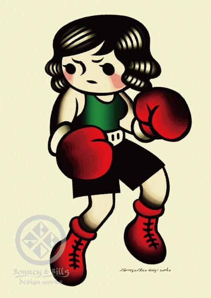BOXER GIRL CHAMPION #1/20 - Bonney＆Bills design worksのNFT | Adam byGMO