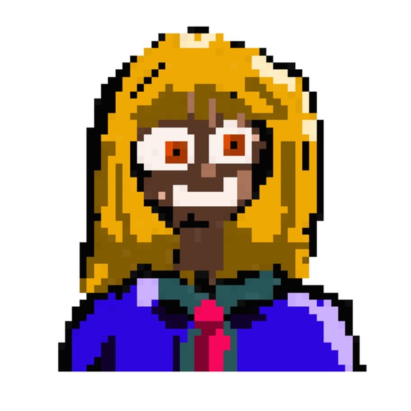 SNSで使えるドットで描いたギャル風アイコン - IHATOVEのNFT | Adam byGMO