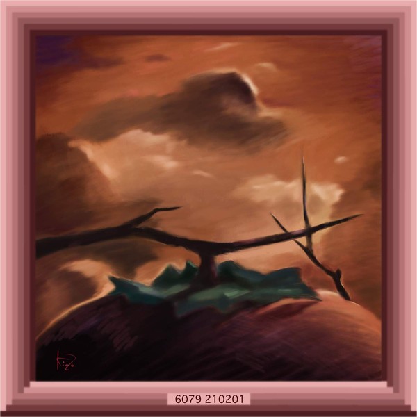 Persimmon in the sunset sky 6079／夕焼け空に柿 #2/3 - Gallery KinZoのNFT | Adam byGMO