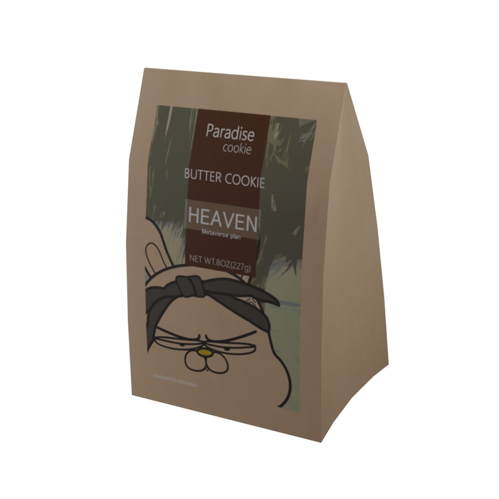 HEAVEN お土産クッキー 3D "USARAPPER" #1/2 - MISTUAKI YAMAGUCHI HEAVENのNFT | Adam byGMO