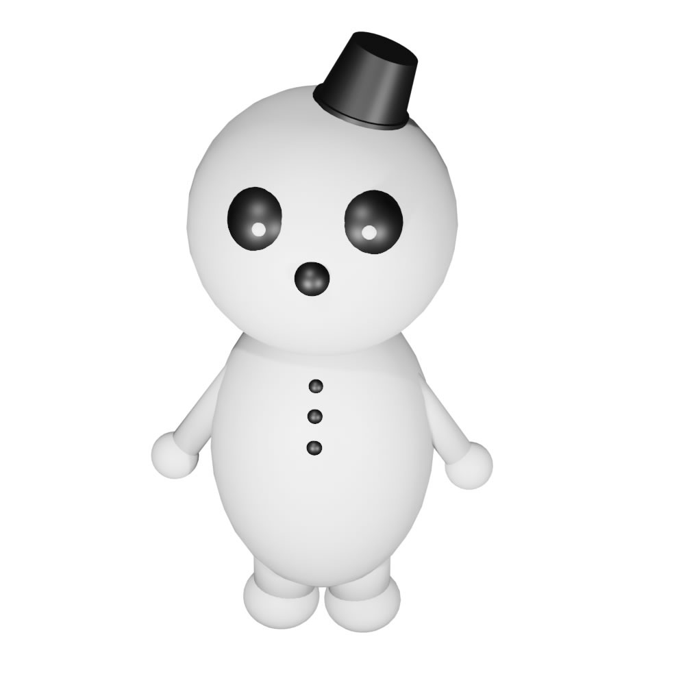 雪だるまの”YUKI”ちゃん 3D #1/100 - MISTUAKI YAMAGUCHI HEAVENのNFT | Adam byGMO
