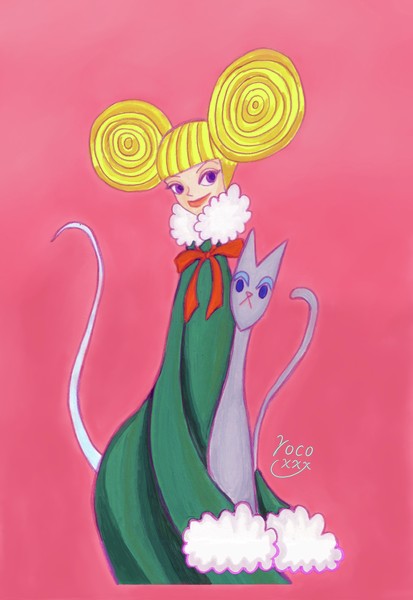 POST CARD『シニヨンと猫』 - rocoxxxのNFT | Adam byGMO