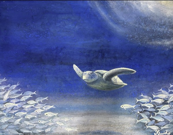 ～悠々海底散歩～ #1/10 - Kayoko Shoji_日本画のNFT | Adam byGMO