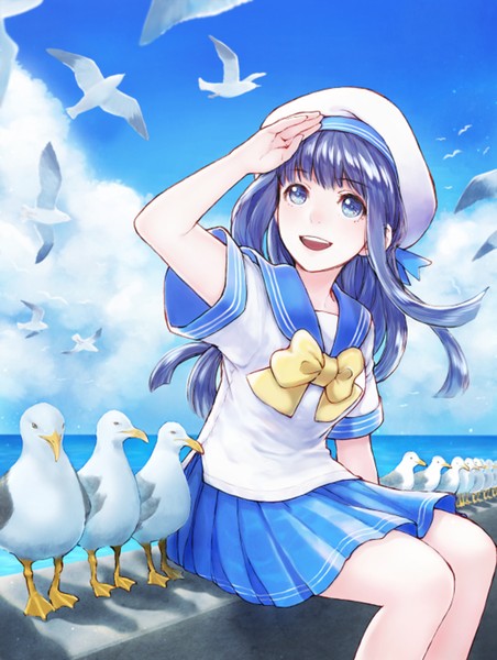 白いカモメと青い空 - SeaBreezeのNFT | Adam byGMO