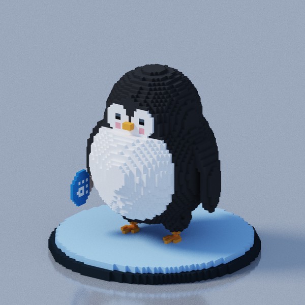 PENGUIN #27/100 - Voxel Animal CollectionのNFT | Adam byGMO