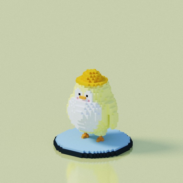 PENGUIN KID #25/100 - Voxel Animal CollectionのNFT | Adam byGMO