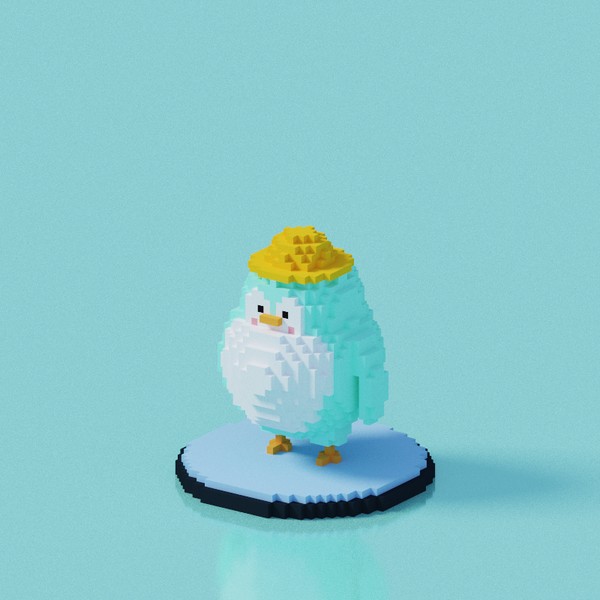 PENGUIN KID #65/100 - Voxel Animal CollectionのNFT | Adam byGMO