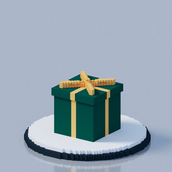 gift box #18/50 - Voxel Animal CollectionのNFT | Adam byGMO