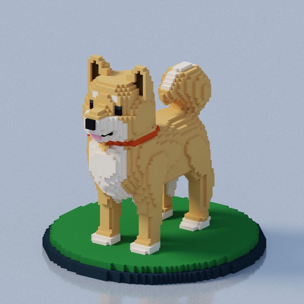 SHIBA INU #99/300 - Voxel Animal CollectionのNFT | Adam byGMO