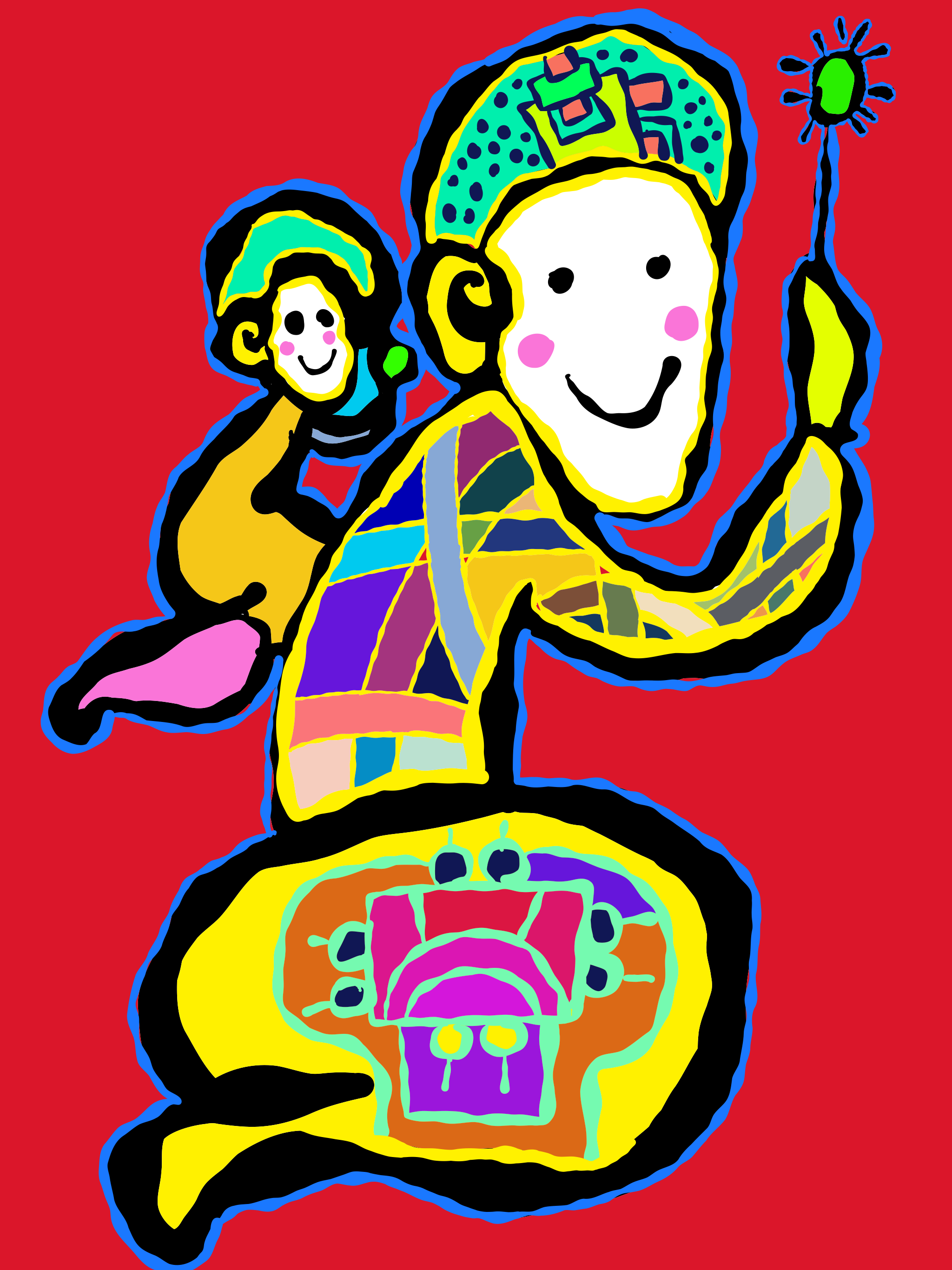 Our earth family_series4-8/10 - 支援型NFT TriARTs by SocialCompassのNFT | Adam byGMO